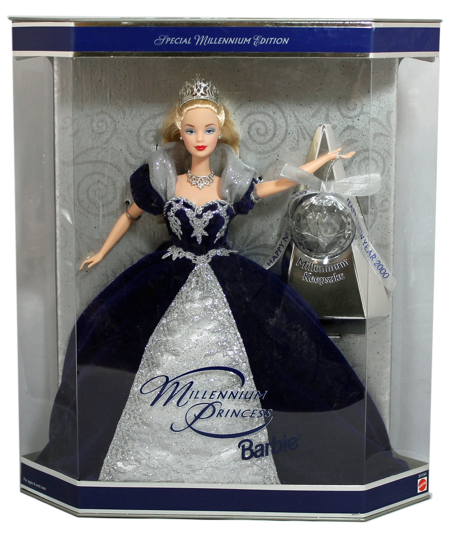 1999 Millenium Princess Barbie, NRFB, (24154) Damaged Box - Walmart.com