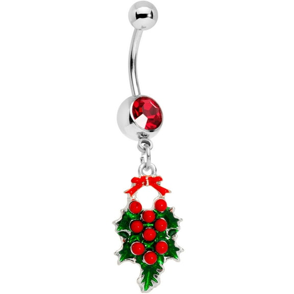 Mistletoe Belly Ring