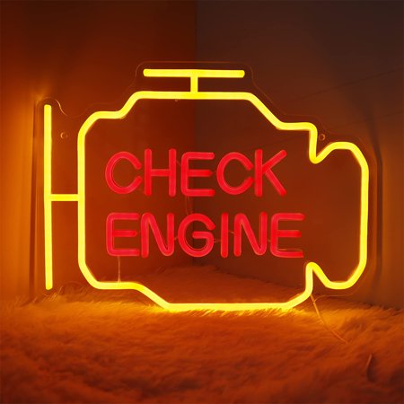 fastboy Check Engine Neon Signs Sign Engine Neon Sign Check Engine Neon ...
