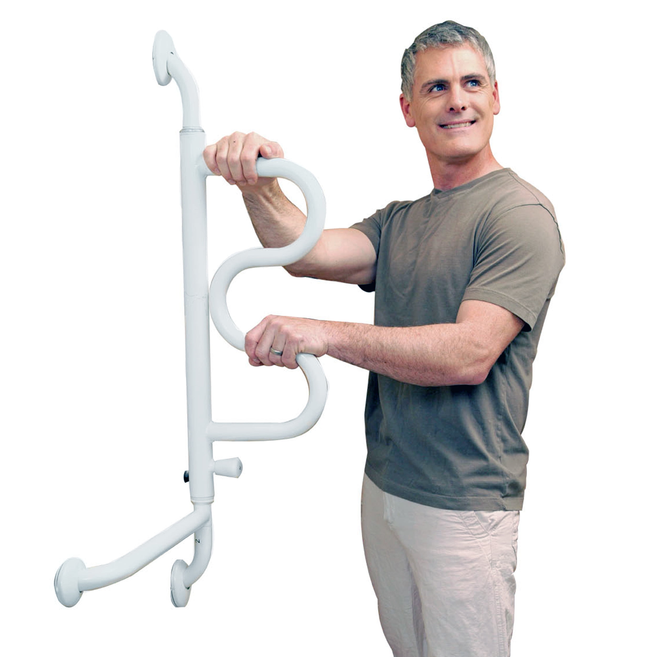 Buy Stander The Curve Grab Bar - Elderly Pivoting Wall Mounted Bathroom ...
