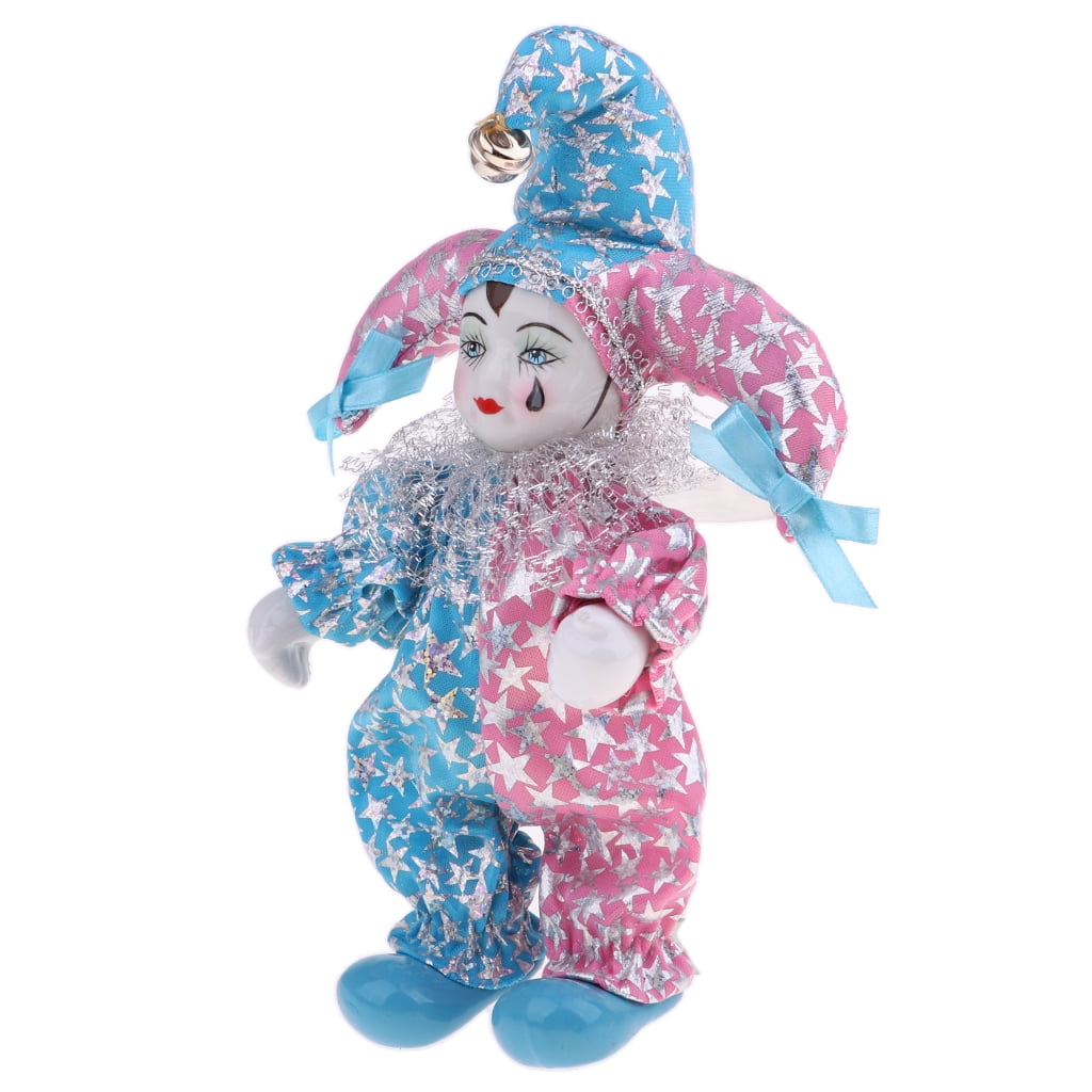 20cm Cute Italian Porcelain Triangel Doll with Tear in Costume Home ...