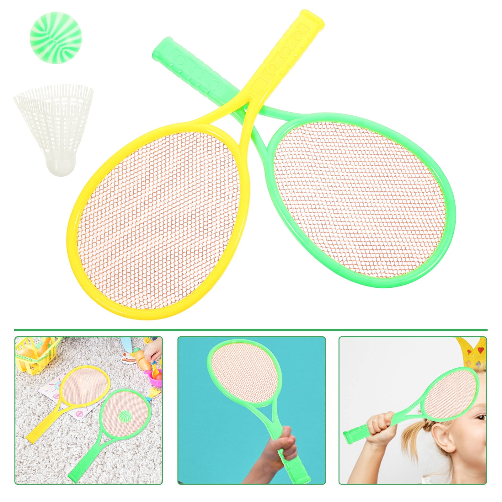 Click here for Ounona 1set Assorted Color Plastic Racket Set Dura... prices