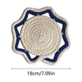 5PC Rope Trivet Octagon Hot Pad Heat Pot Macrame Table Mat for Kitchen ...