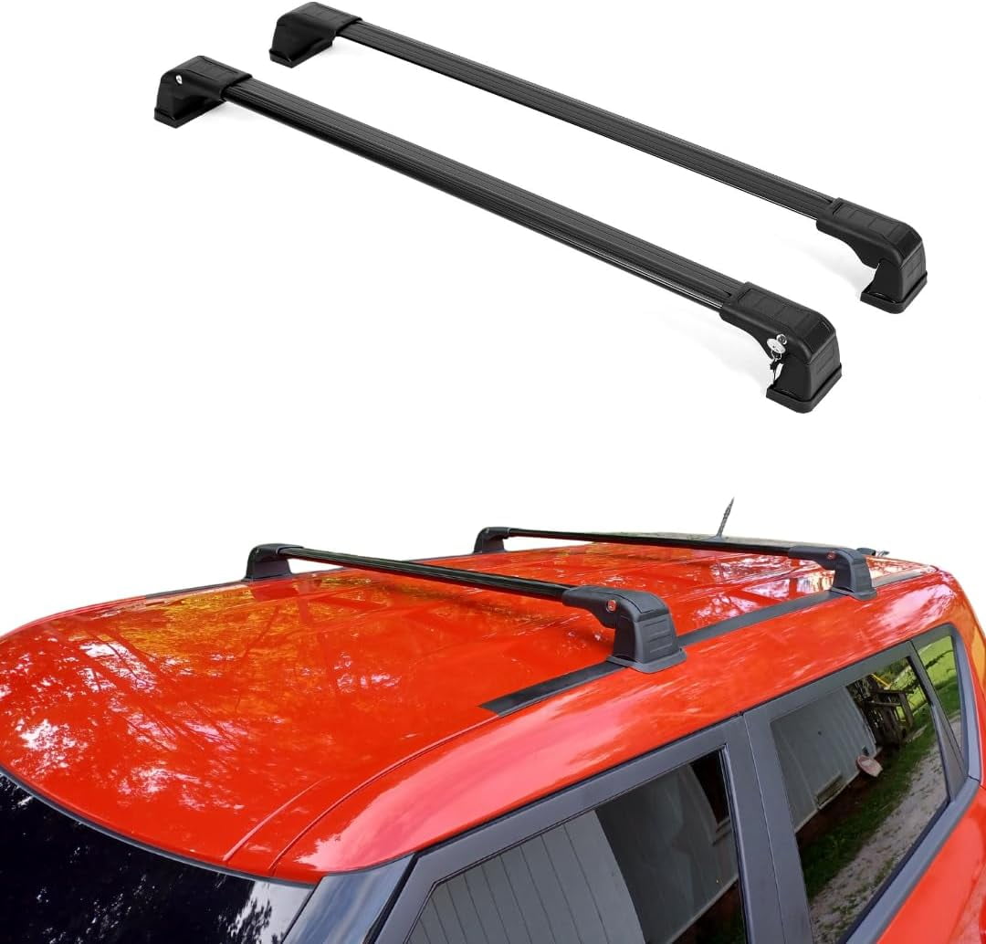 ERKUL Anti Theft Roof Rack Bars for Kia Soul 2020 2024 Cargo Carrier Luggage Kayak Bike Black Walmart