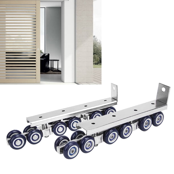 Door Roller Sliding Door Roller Door Rail Wheel 1 Pair 12 Wheels ...