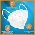50PC 2026 NEW White Face Mask 4ply package of KN95 Mask, Breathable ...