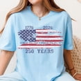 CLOTEX USA 250th Anniversary T-Shirt Patriotic American Flag Home Brave ...