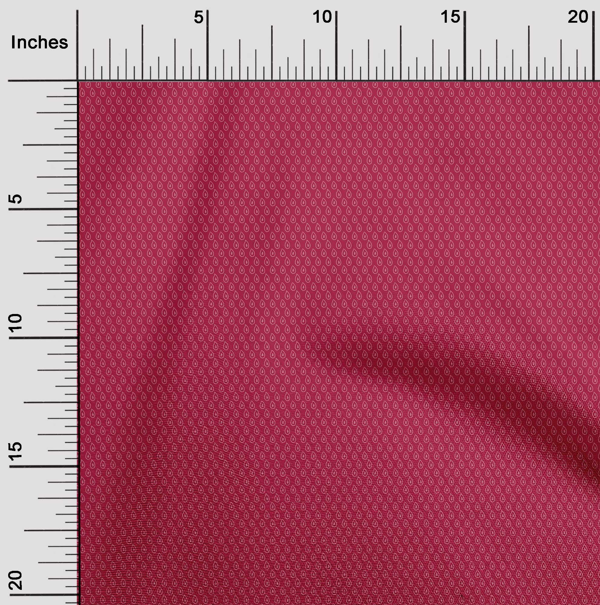 oneOone Silk Tabby Crimson Red Fabric Ethnic Block Sewing Craft ...