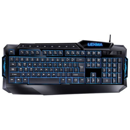Lexma LX8000 Optical Ergonomic Gaming Keyboard & Mouse Combo, English ...