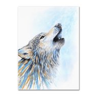 ArtWall Mark Adlington "Wolf" Gallery-Wrapped Canvas - Walmart.com