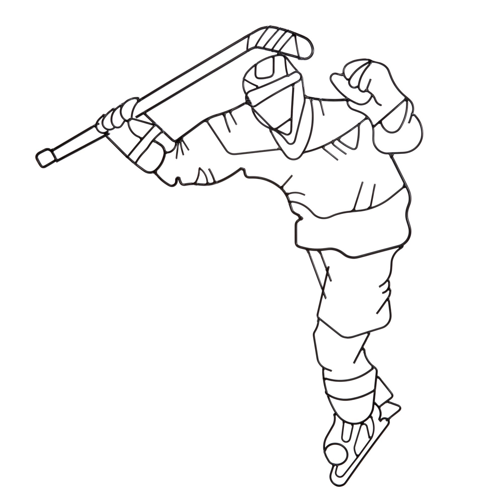 Click here for Hosley Ice Hockey Player Metal Wall Dãcor 29.25 In... prices