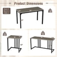 BAYUELSWU 4 Piece Dining Table Set, Space-Saving Dining Set with Table ...