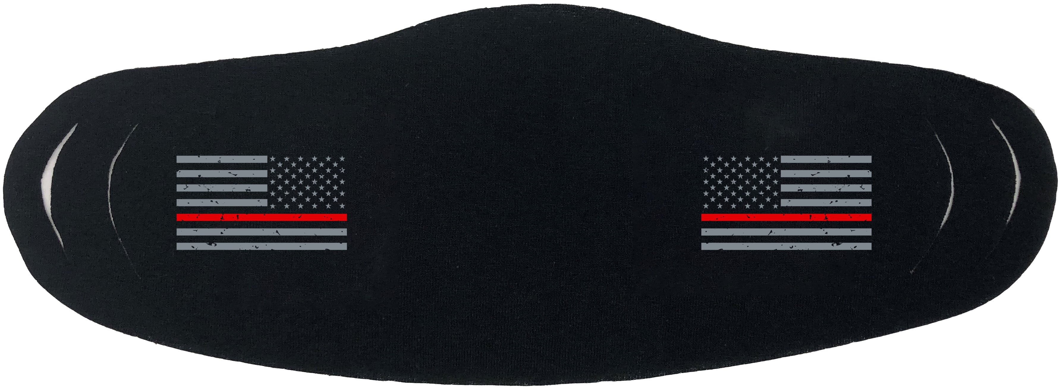 American Flag Red Line Distressed Black Face Mask - Walmart.com