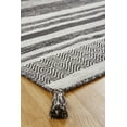 K2 Floor Style Andes Canyon Graphite Hand Made Cotton Chenille Area Rug ...