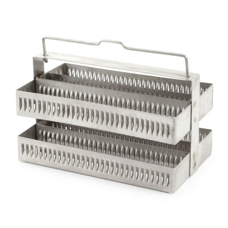 Microbiology Coverglass 60 Slides Stainless Steel Staining Rack Holder ...