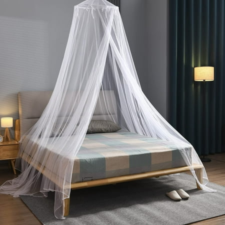 ZMLEVE Bed Canopy Mosquito Net, Hanging Bed Canopy Netting for Single ...