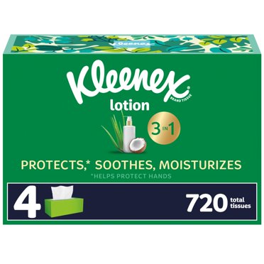 Kleenex Boutique White Facial Tissue, 2-Ply, Pop-Up Box, 95 Sheets/Box ...