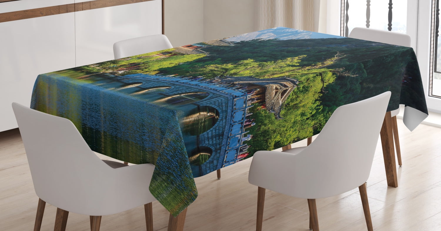 Ambesonne Vintage China Tablecloth Rectangular Table Cover, Old Town by ...