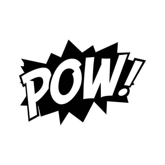 POW! Superhero Sticker Decal Die Cut - Self Adhesive Vinyl ...