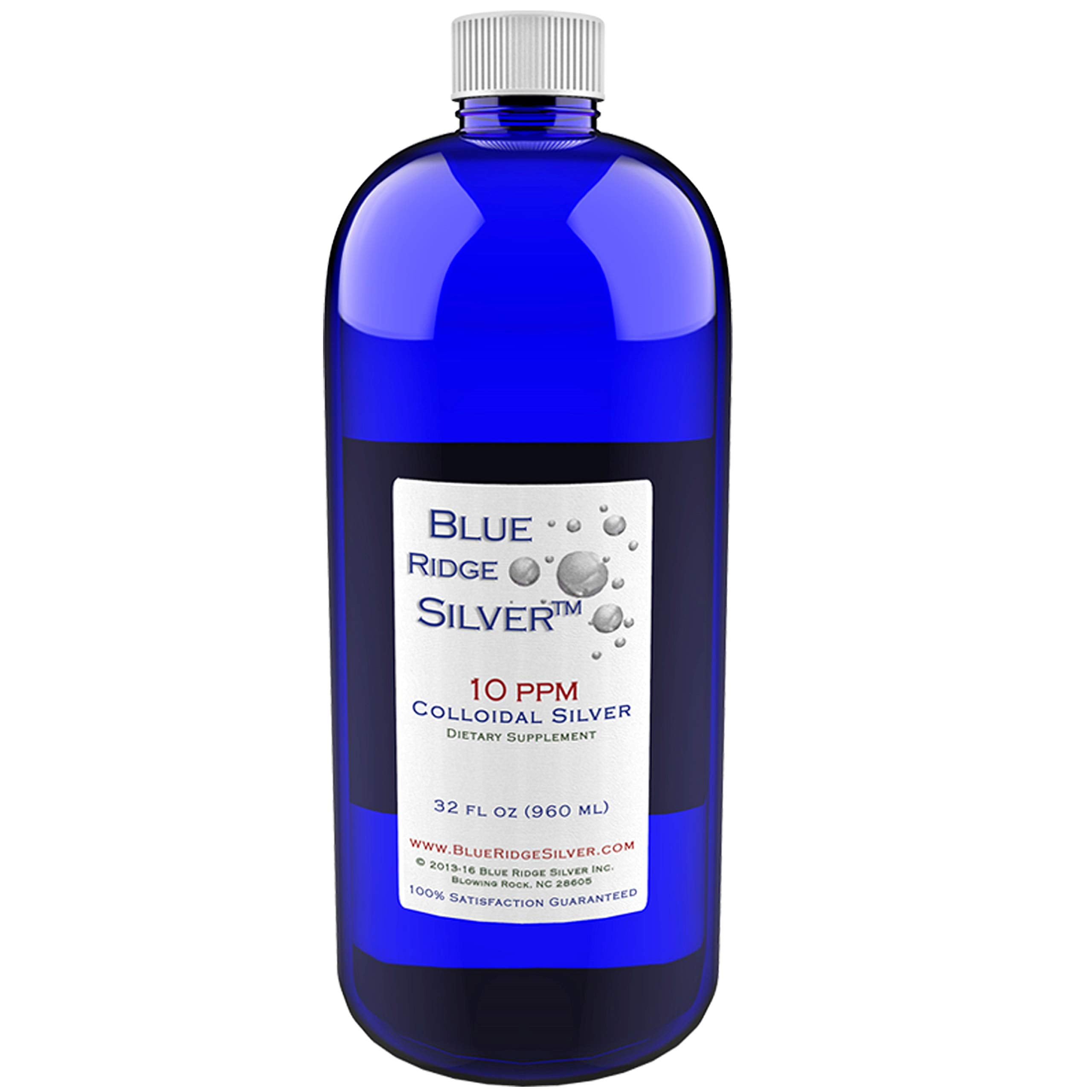 Suplemento de plata coloidal Blue Ridge Silver, 10 ppm, 946 ml ...