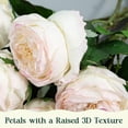 Artificial Peonies Flowers Edge Pink Real Touch Latex Stems for Wedding ...