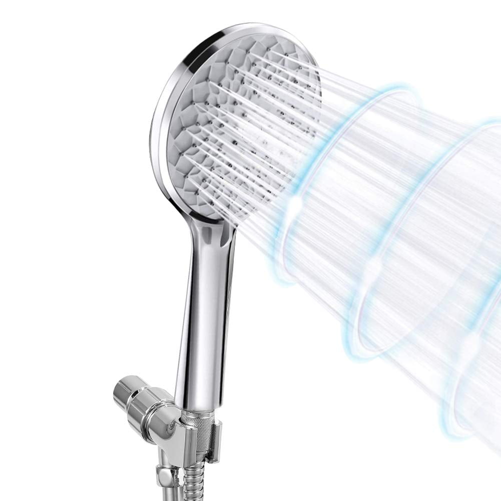 Yesfashion High Pressure Handheld Shower Head with 6 Spray Settings, 5 ...