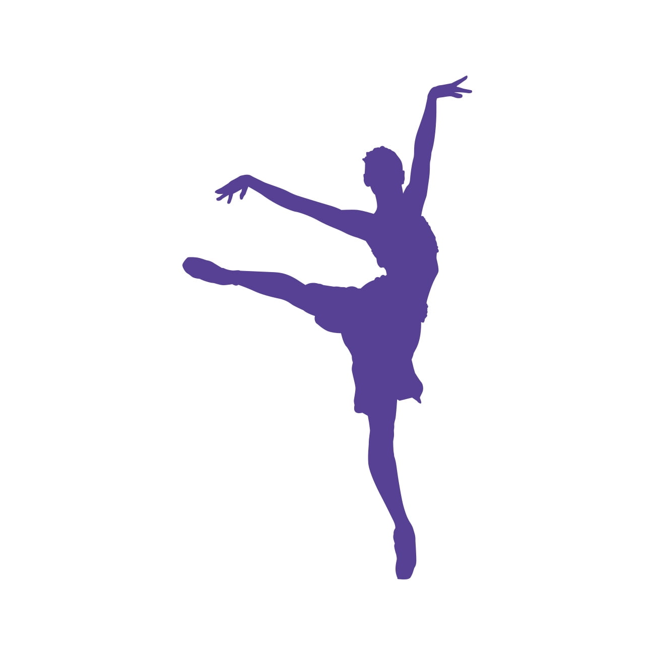 Ballet Dancer Ballerina Sticker Decal Die Cut - Self Adhesive Vinyl ...