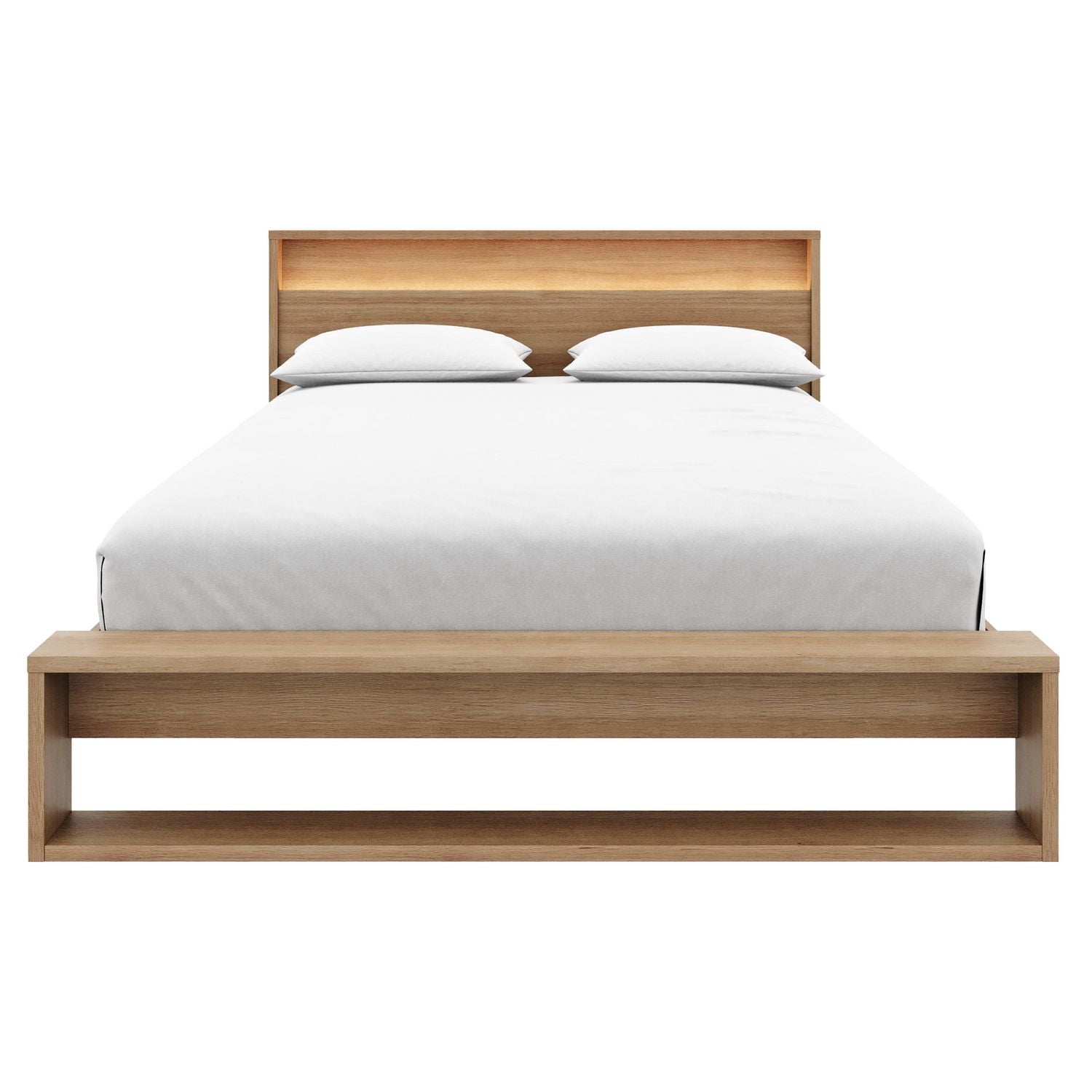 Click here for Nexera Gael Queen Size Bed Set With Slatted Bedfra... prices