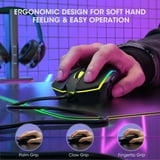 PICTEK Wired Gaming Mouse, 8 Buttons, RGB Backlit, 7200 DPI ...