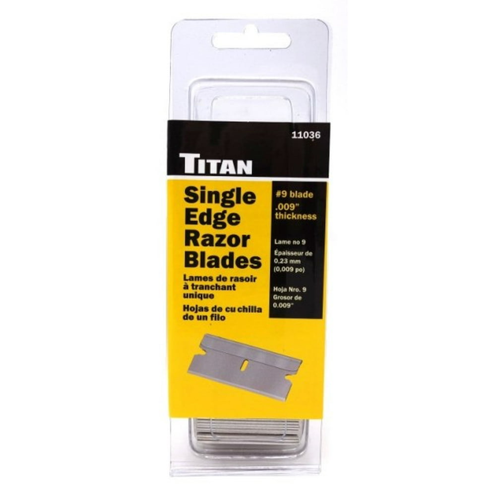 Titan Tools 11036 100 Piece #9 Single Edge Razor Blades - Walmart.com ...