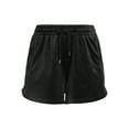 Avia Womens High Rise Velour Shorts With Drawcord 3 Inseam Sizes Xs