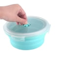 3-Piece Set of Round Flexible Food Containers for Lunch Storage ...