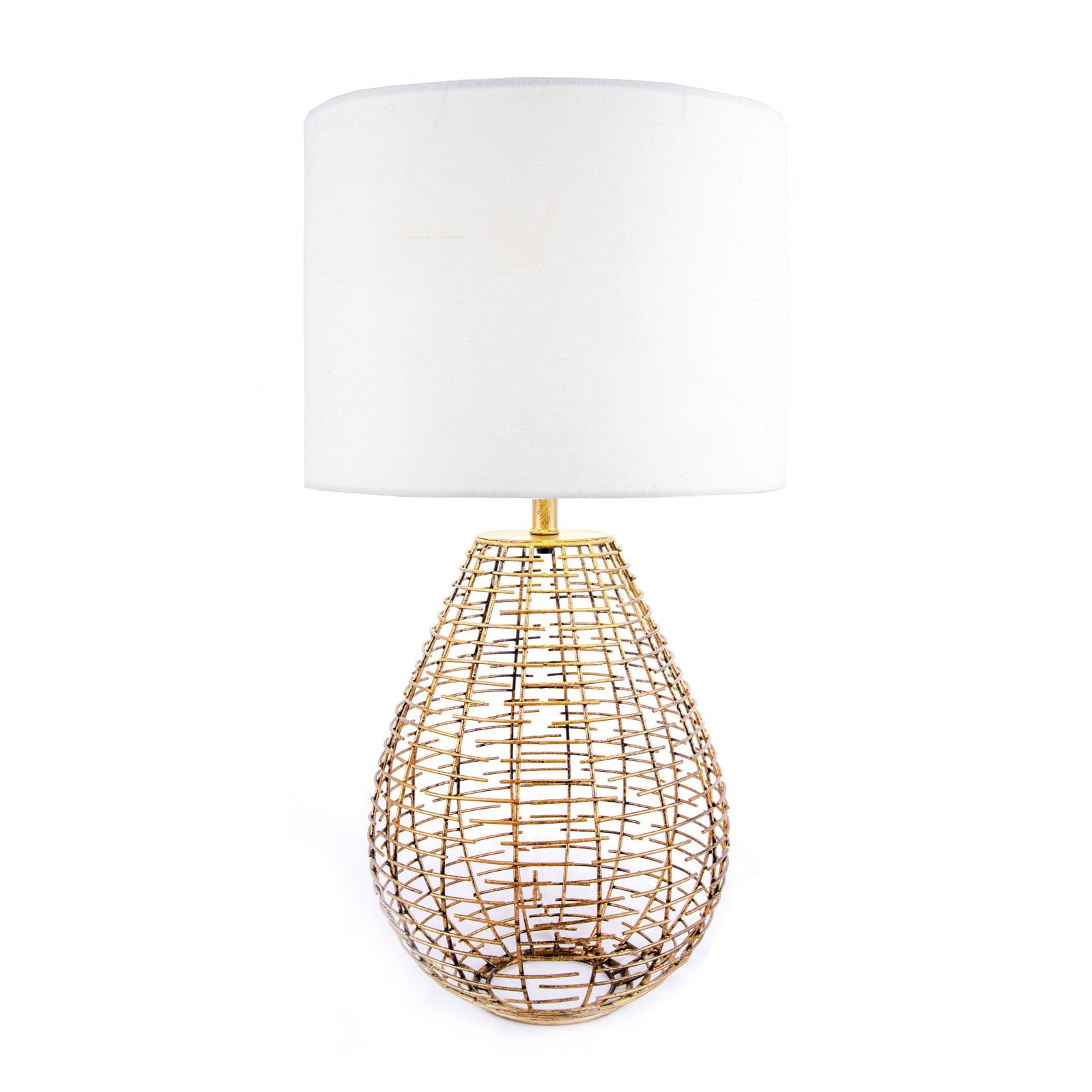 Watch Hill Lighting Brass Woven Cage Table Lamp - Walmart.com