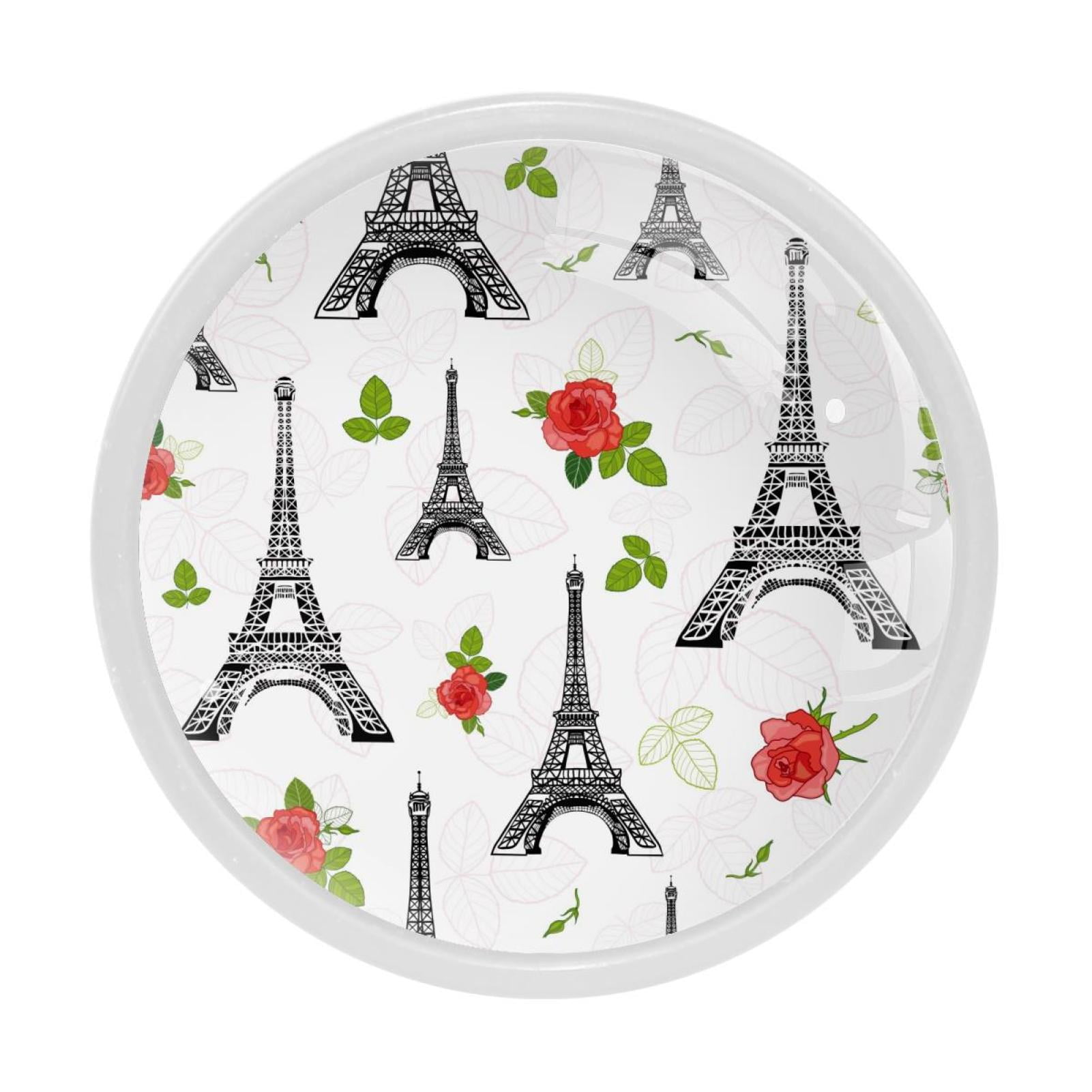 4 Pcs Eifel Tower Paris Knobs for Kitchen Cabinet Cupboard Dresser ...