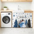 Cabinet Curtains 10"W x 11"L, Navy Blue Black Christmas Sink Skirt for ...