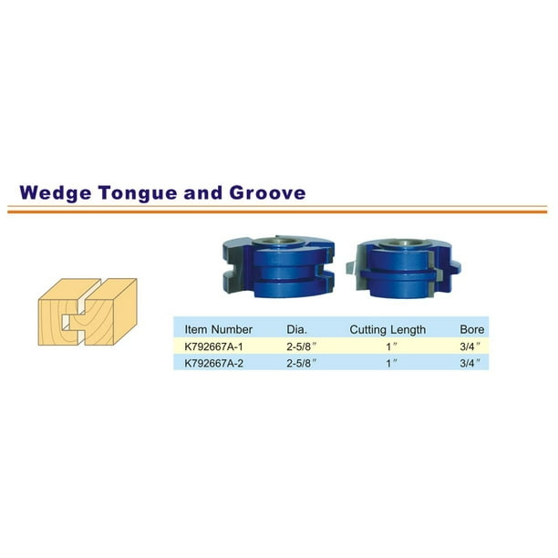 Wedge Tongue & Groove Shaper Cutter - Walmart.ca
