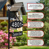 Address America USA Handcrafted, Double-Sided Park Place Reflective ...
