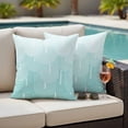 Abstract Boho Gradient Line Waterproof Throw Pillow Covers Set of 2 ...