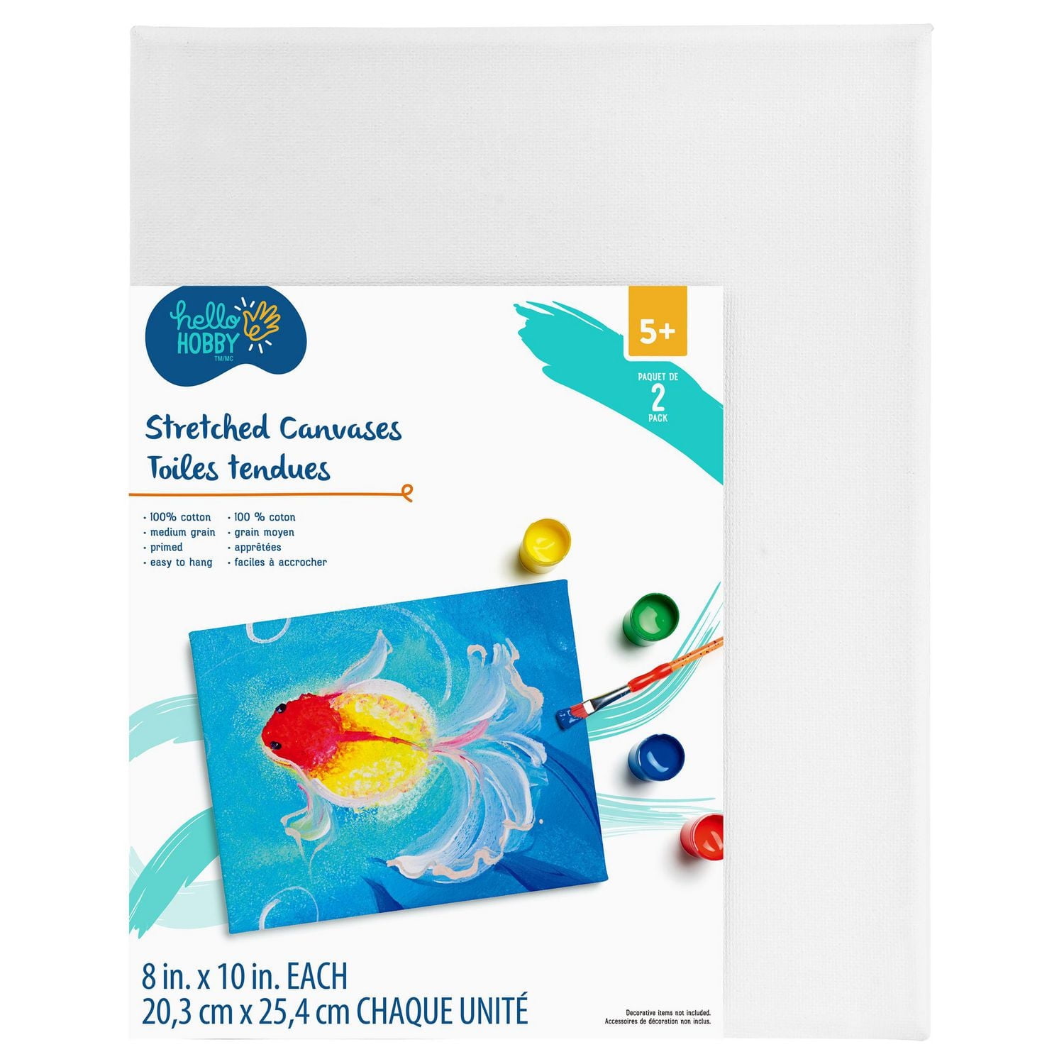 Click here for Hello Hobby Stretched Canvases 2 Pack 8 In. X 10 I... prices