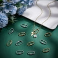 12Pcs 2 Colors 304 Stainless Steel Screw Carabiner Lock Charms for ...