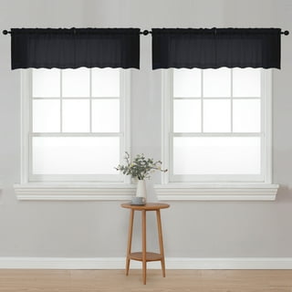 Woven Trends Valances for Windows, Ombre Curtains Modern Semi-Sheer ...