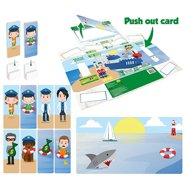 Mould King 10065 Pirate Ship Building Block Ship in a Bottle Toys Black ...