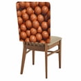 Basketball Chair Back Covers, Sports Brown Basketball Removable Chair ...