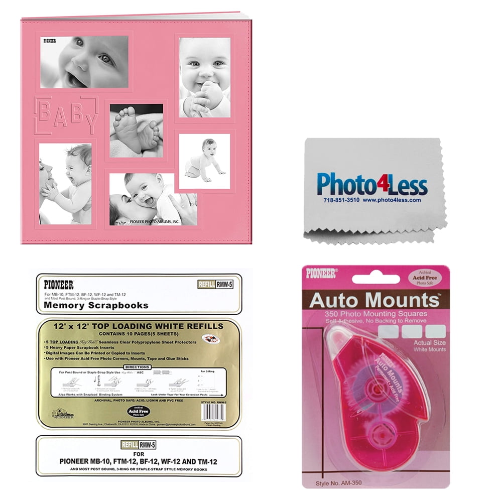 Pioneer Photo Album 12″X12″ Pink “Baby” + Refill Pages – Kit - Walmart.com