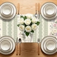 ARTSLION Waterproof Table Runner 13x108 Inch Polyester Wipe Clean Patio ...