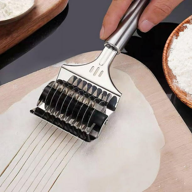 Lishi Stainless Steel Pasta Spaghetti Cutter - Set of 2, Noodle Lattice ...