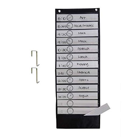 EAMAY Daily Schedule Pocket Charts, Teacher Schedule Chart with ...