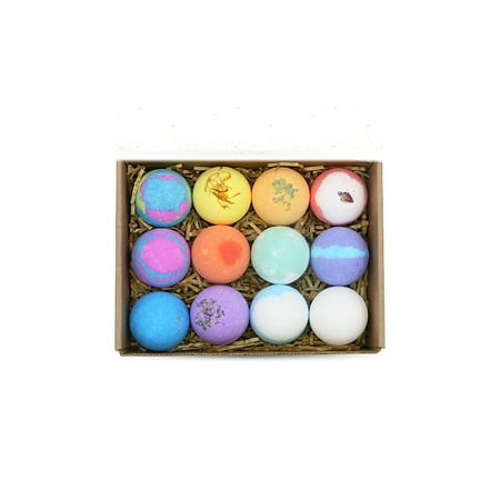 Bath bombs, 12 packs bath bomb gift set, body moisture, perfect for ...