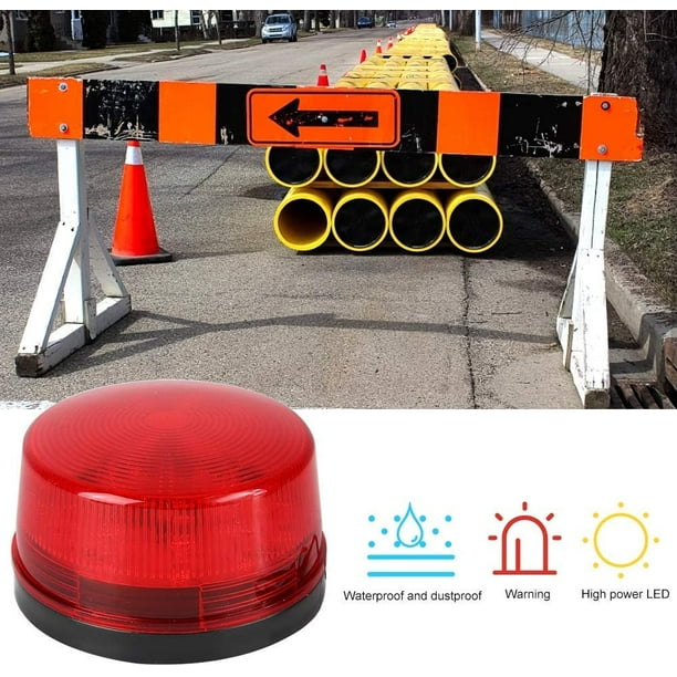 Luz de advertencia de tráfico intermitente de emergencia estroboscópica ...