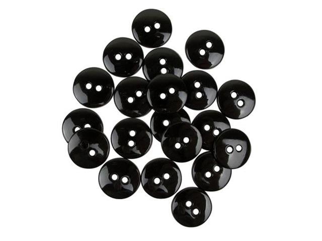 Crafting With Buttons Colors Button 5/8" Black - Walmart.com